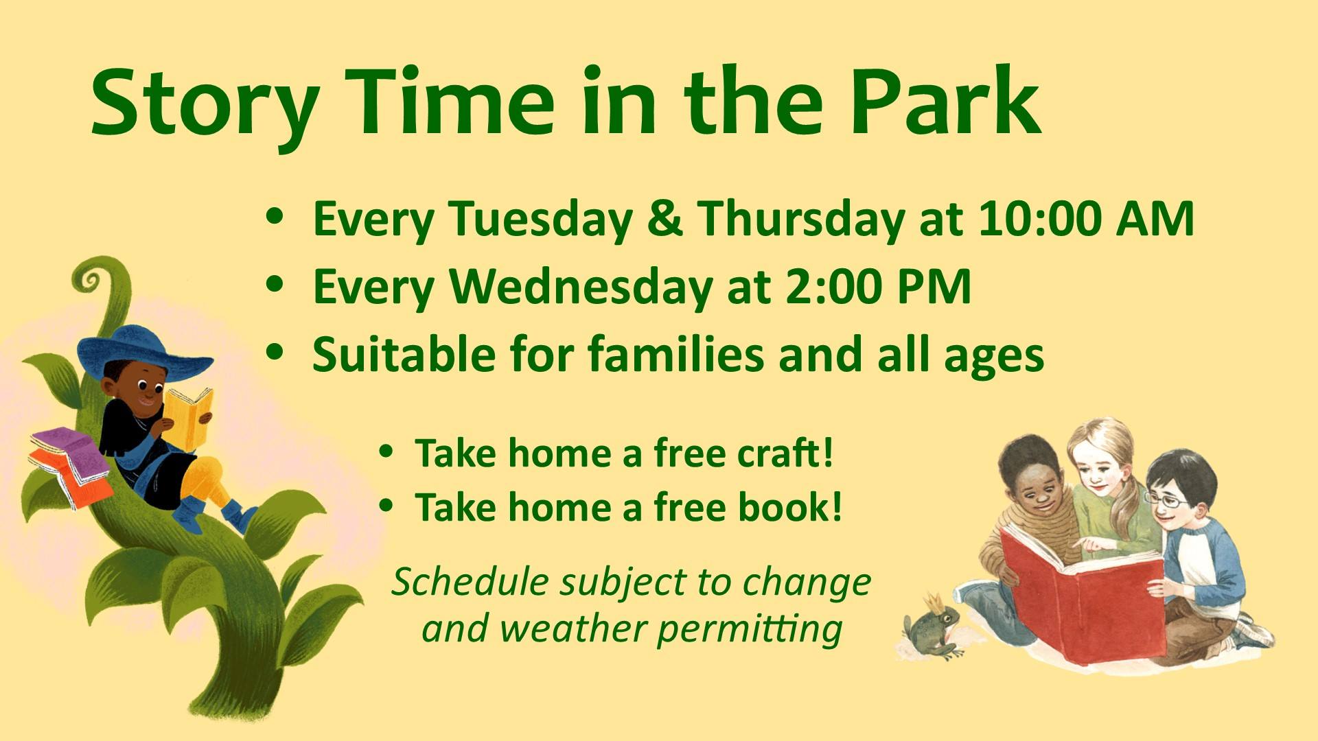 Story Time in the Park – Glendening Park in Frostburg | Downtown Frostburg