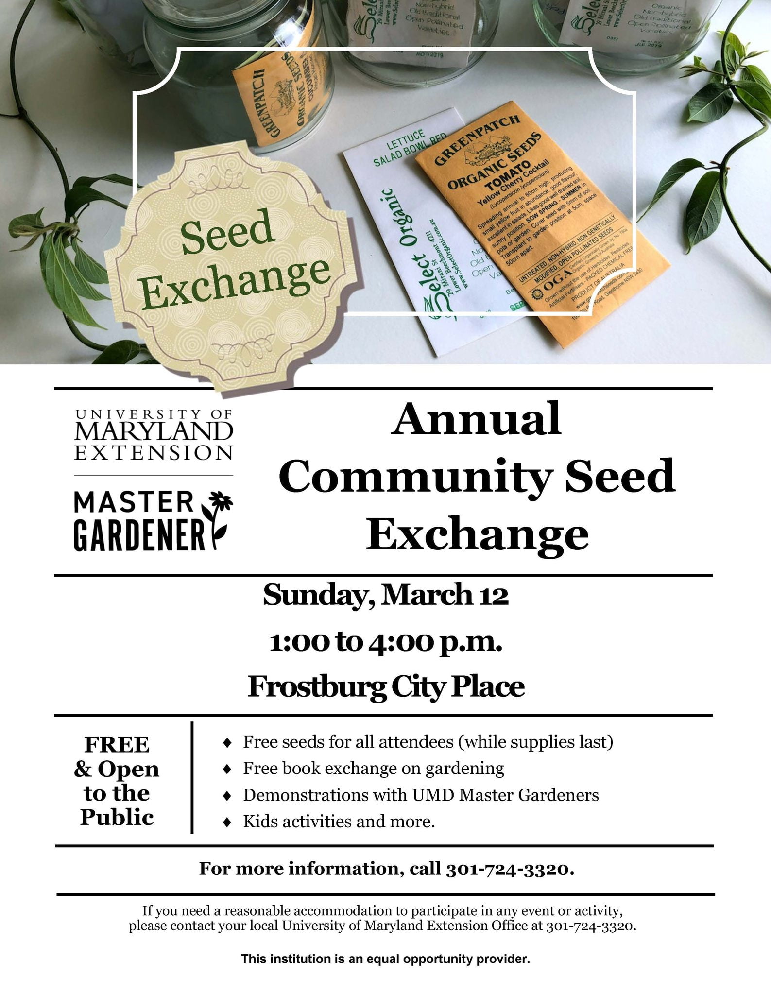 Annual Community Seed Exchange | Downtown Frostburg