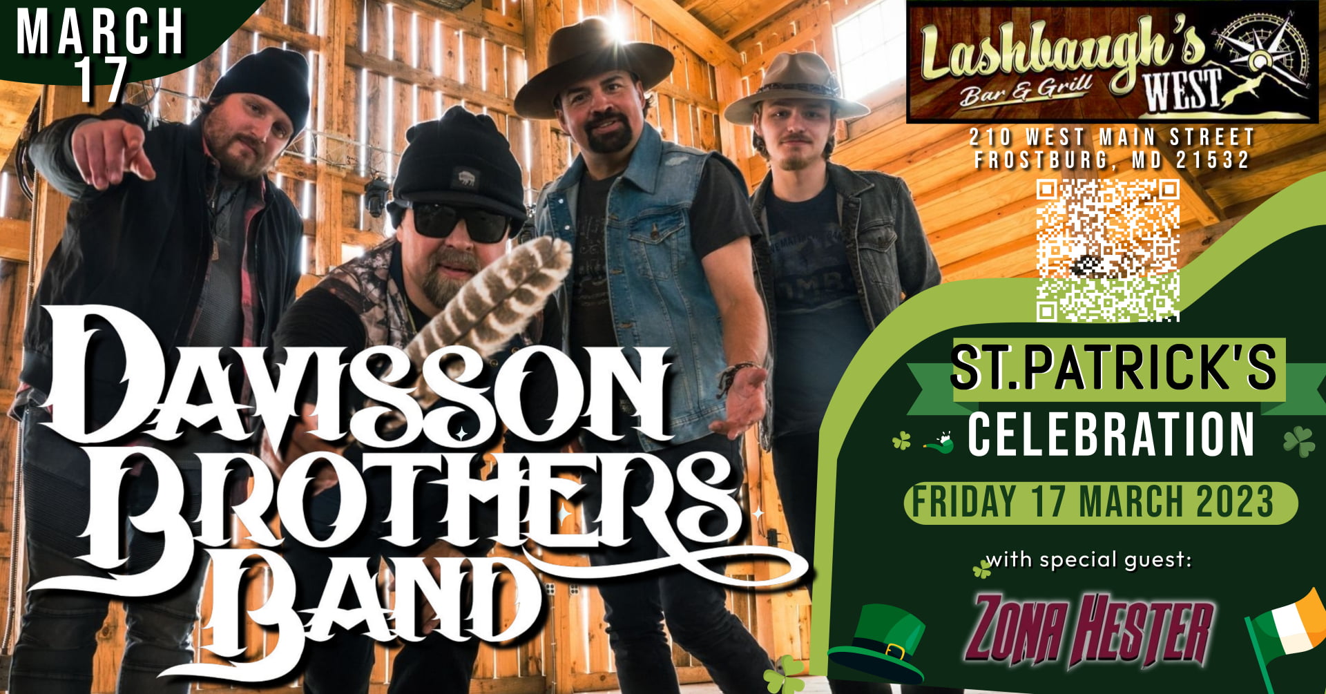 The Davisson Brothers Band St. Patricks Day @ Lashbaugh’s WEST ...