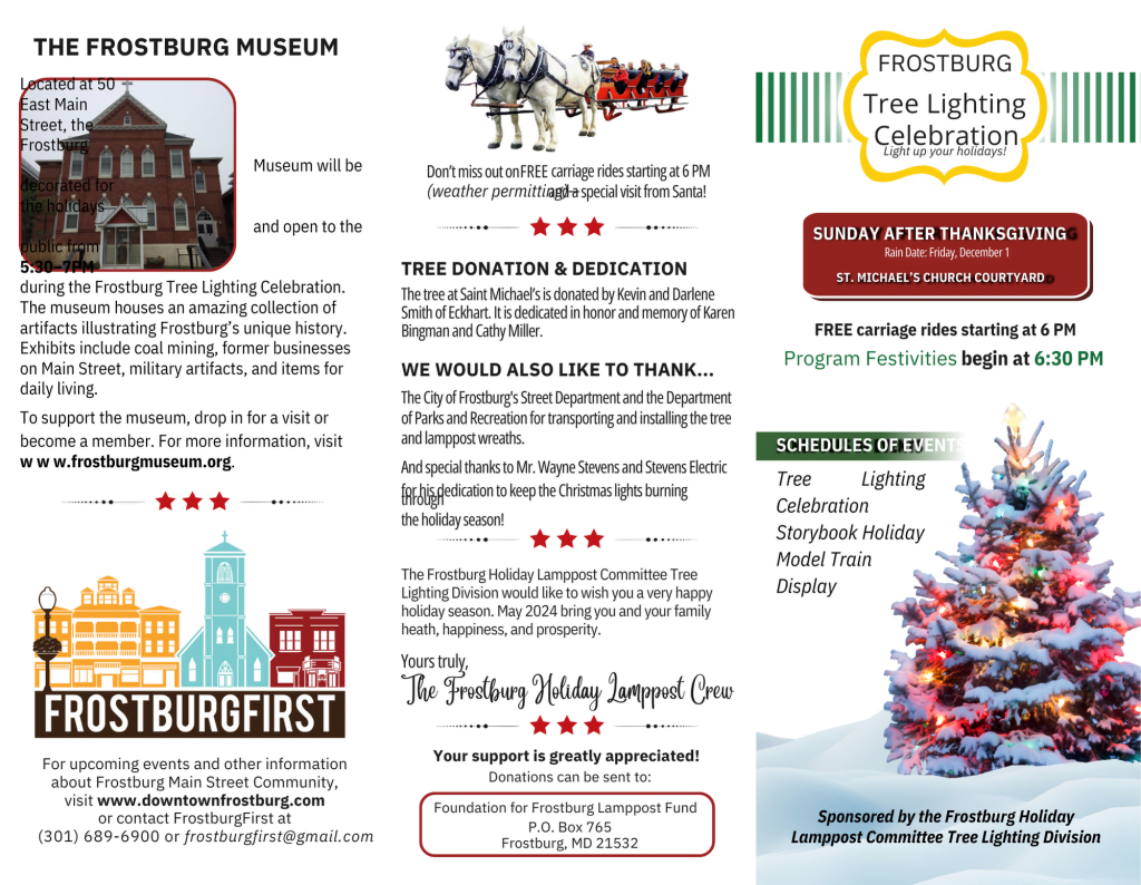 Frostburg Tree Lighting Celebration | Downtown Frostburg